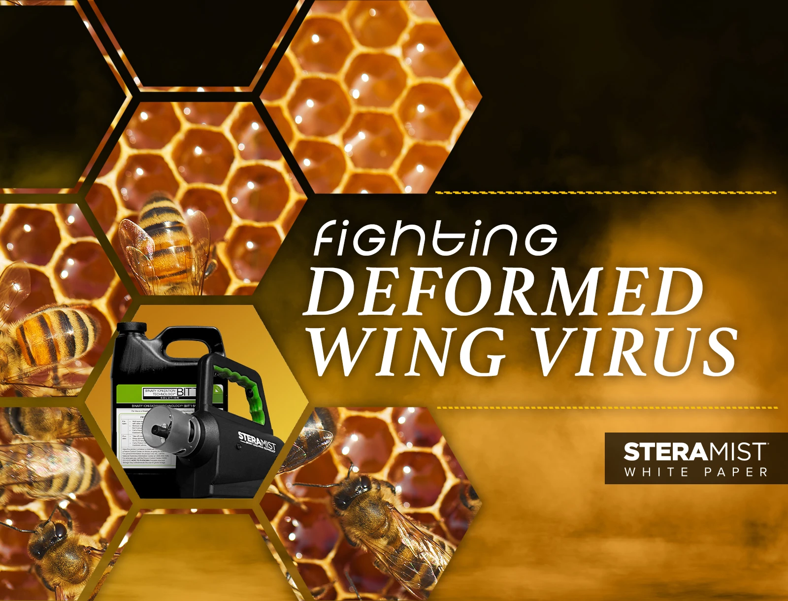 iHP Inactivates Honey Bee Wing Virus - SteraMist