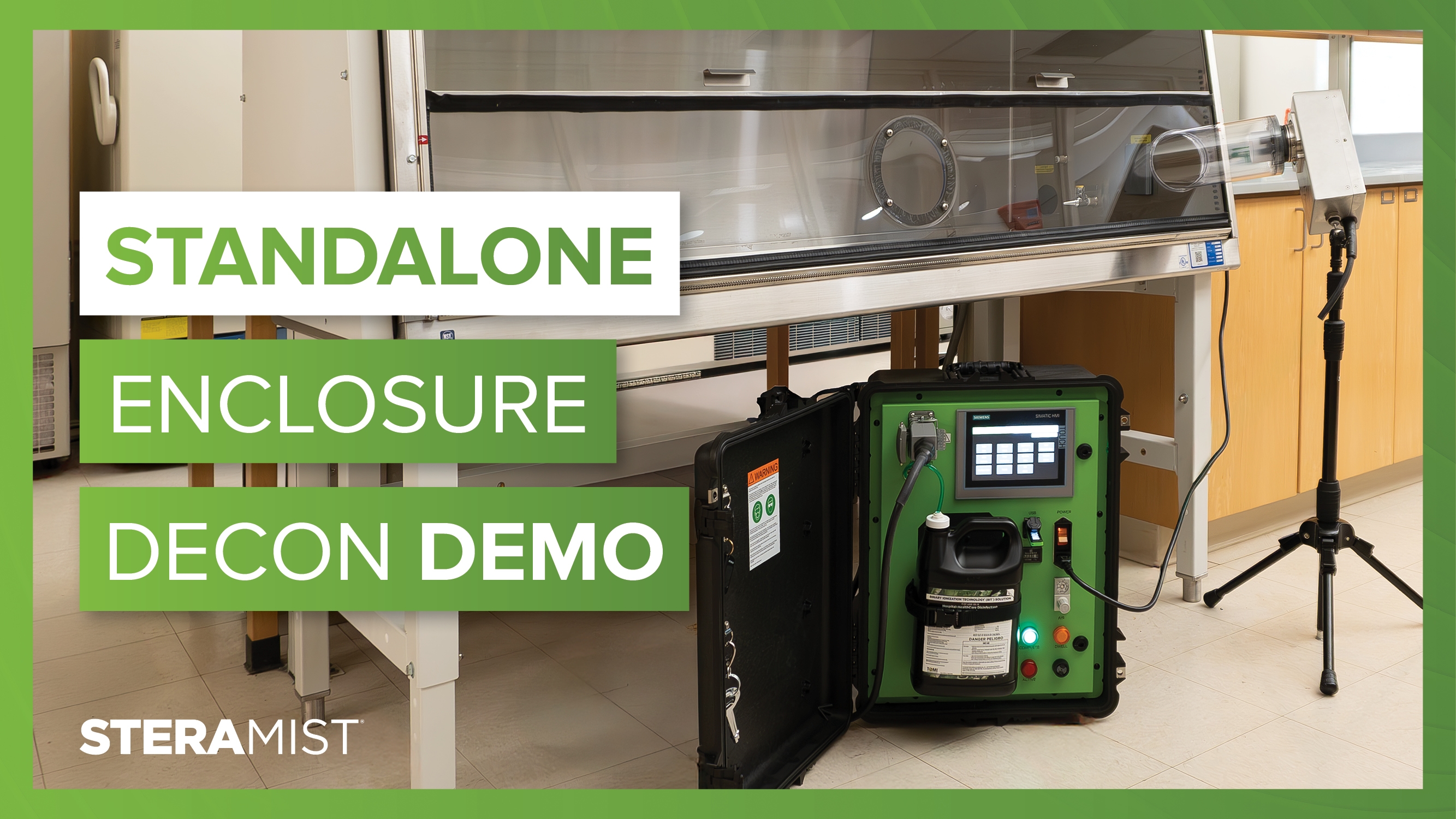 Biosafety Cabinet Decon with iHP - SteraMist