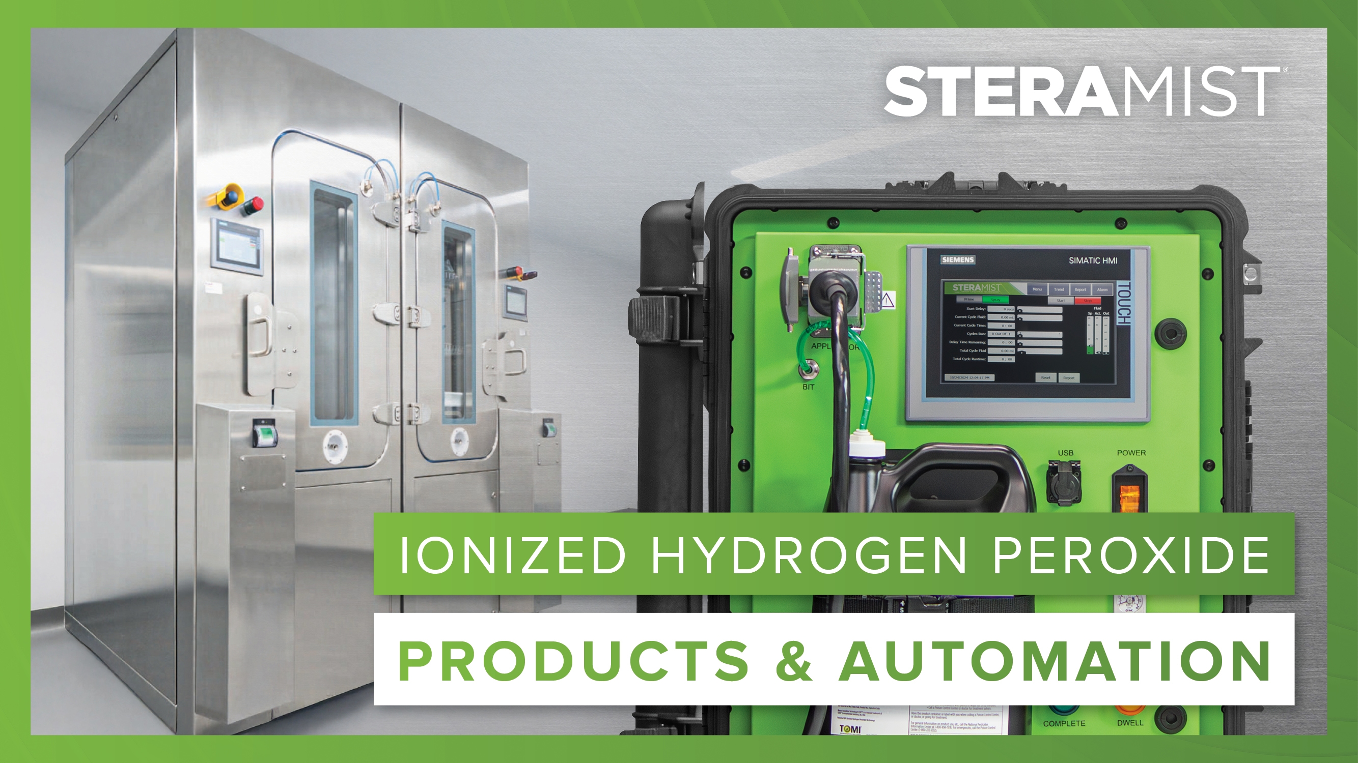 SteraMist iHP Products and Automation
